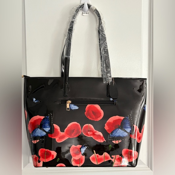 Mellow World | Bags | Nwt Mellow World Vegan Patent Leather Tote Bag ...